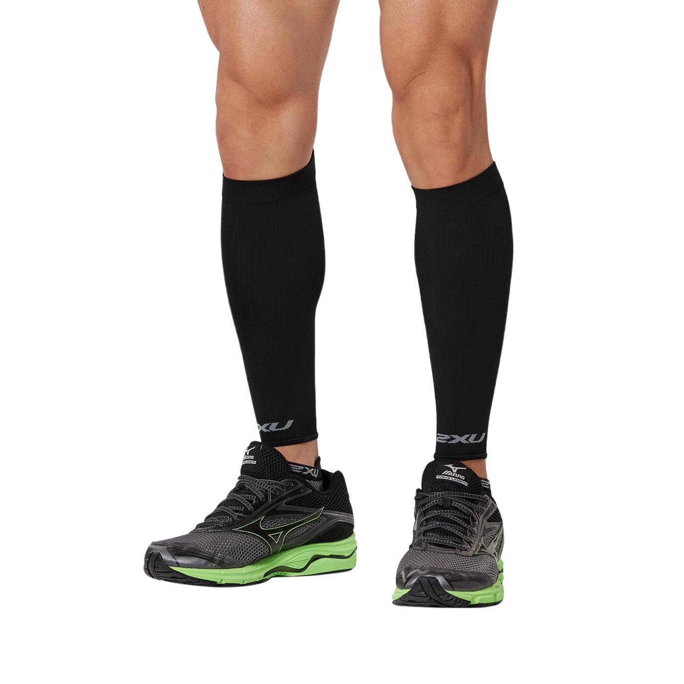 2XU Unisex Compression Calf Sleeves - Black/Grey | RunDNA