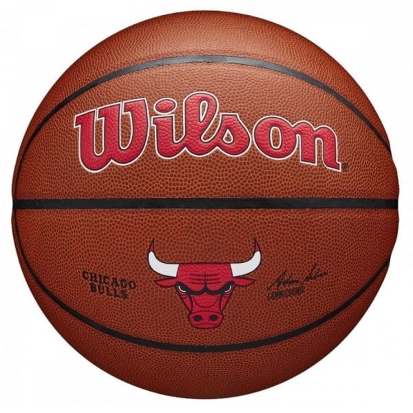 Wilson NBA Team Alliance Basketball - Chicago Bulls - Size 7 - Brown ...
