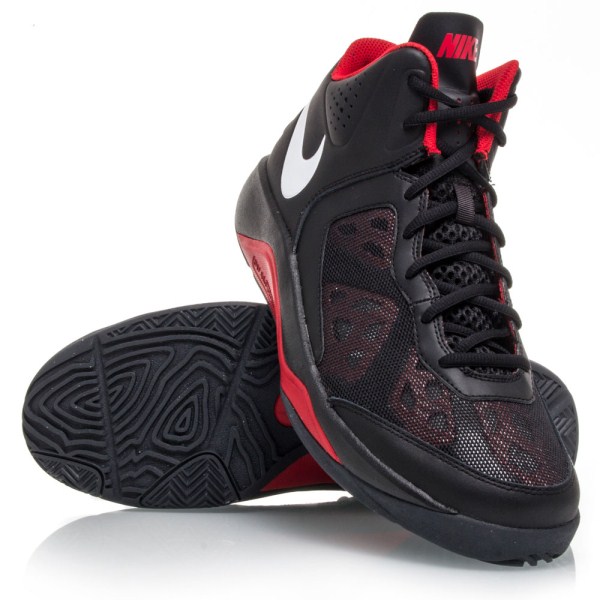 Nike Dual Fusion BB - Mens Basketball Shoes - Black/Red/White | RunDNA