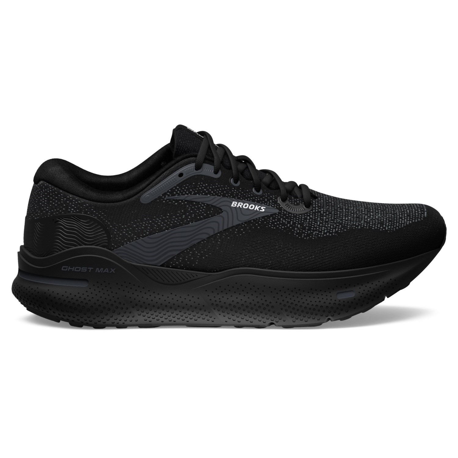 Brooks Ghost Max - Womens Running Shoes - Black/Black/Ebony | RunDNA