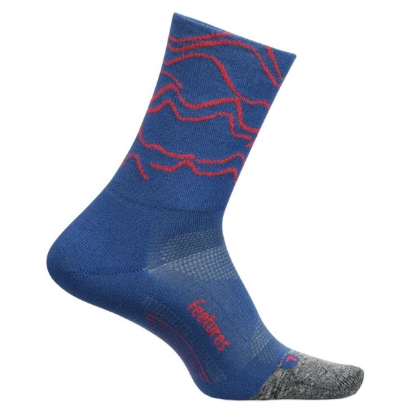 Feetures Elite Light Cushion Mini Crew Running Socks - Rogue Blue | RunDNA