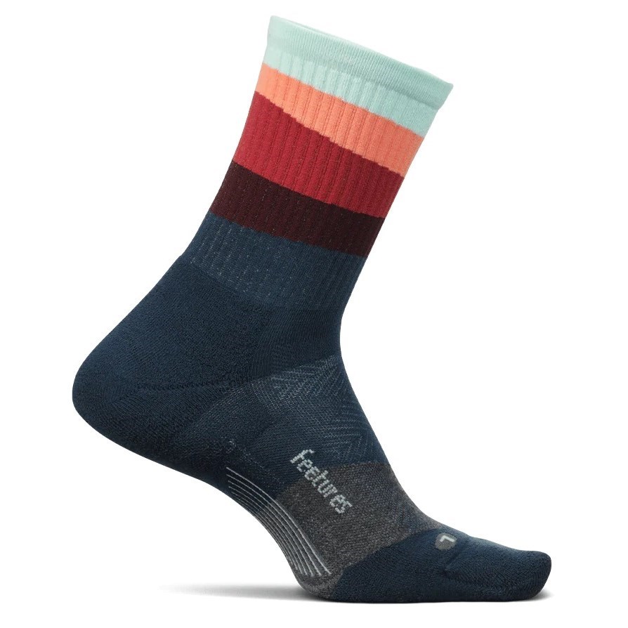 Feetures Trail Max Cushion Mini Crew Running Socks - Ascent Navy | RunDNA