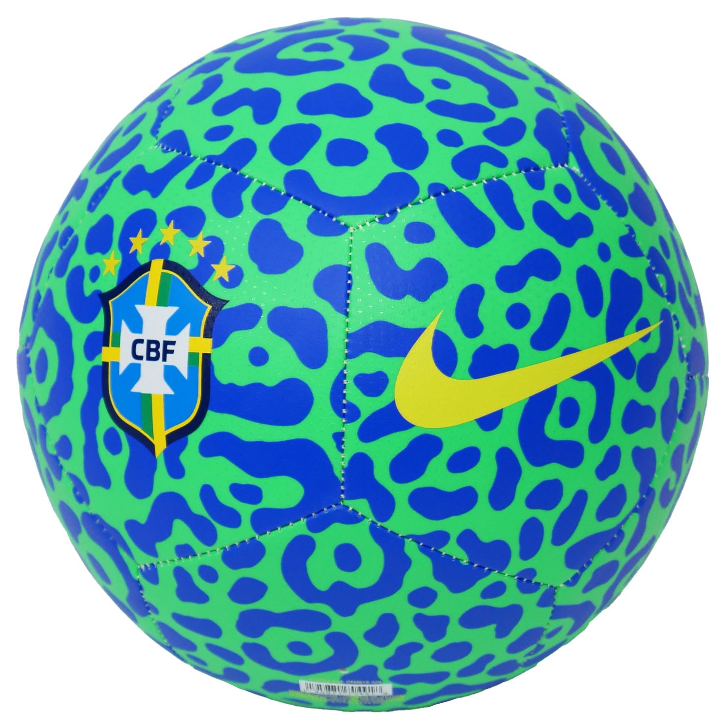 Nike Brazil Pitch Soccer Ball - Green Spark/Dynamic Yellow | RunDNA
