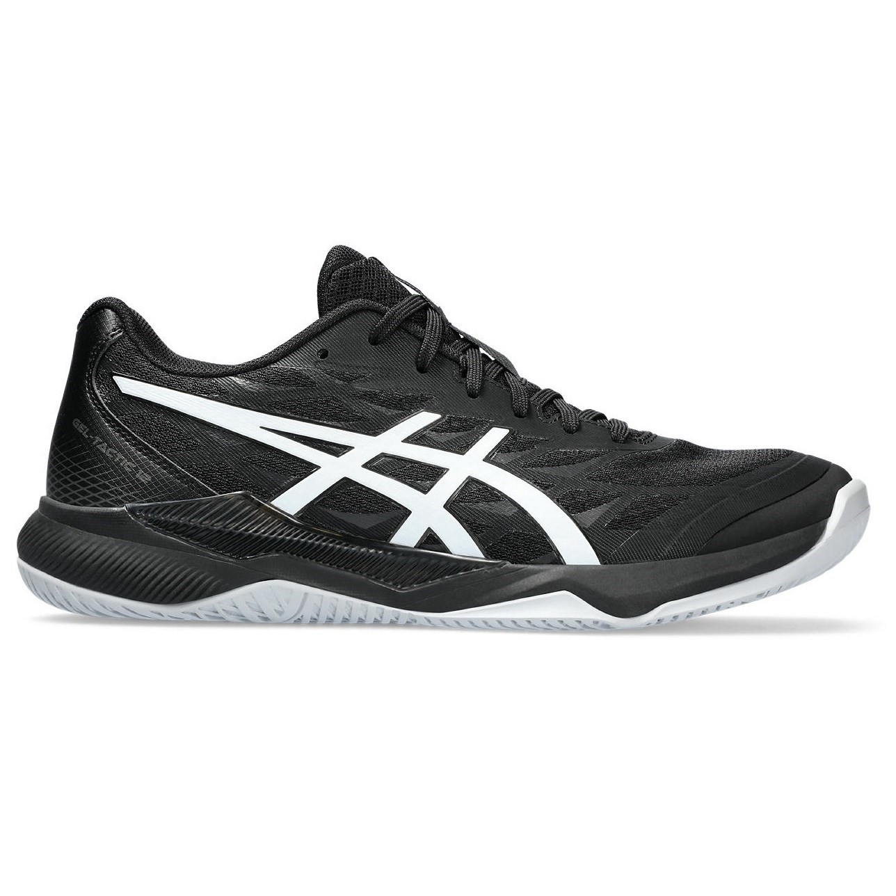 Asics Gel Tactic 12 - Mens Indoor Court Shoes - Black/White | RunDNA