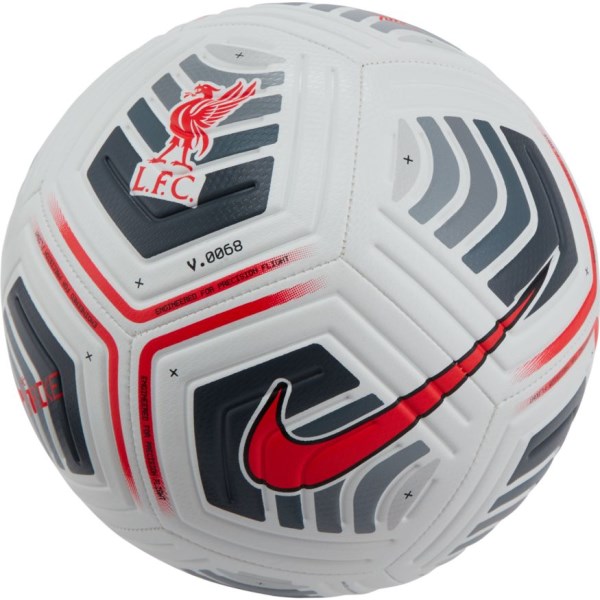 Nike Liverpool FC Soccer Ball - White/Grey/Bright Crimson | RunDNA