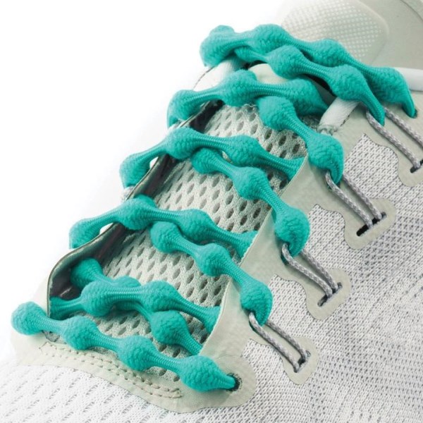 Caterpy The Original Run No-Tie Kids Shoe Laces - 50 cm - Sea Green ...