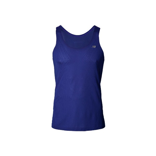 New Balance NBX Minimus - Mens Running Singlet - Royal Blue | RunDNA