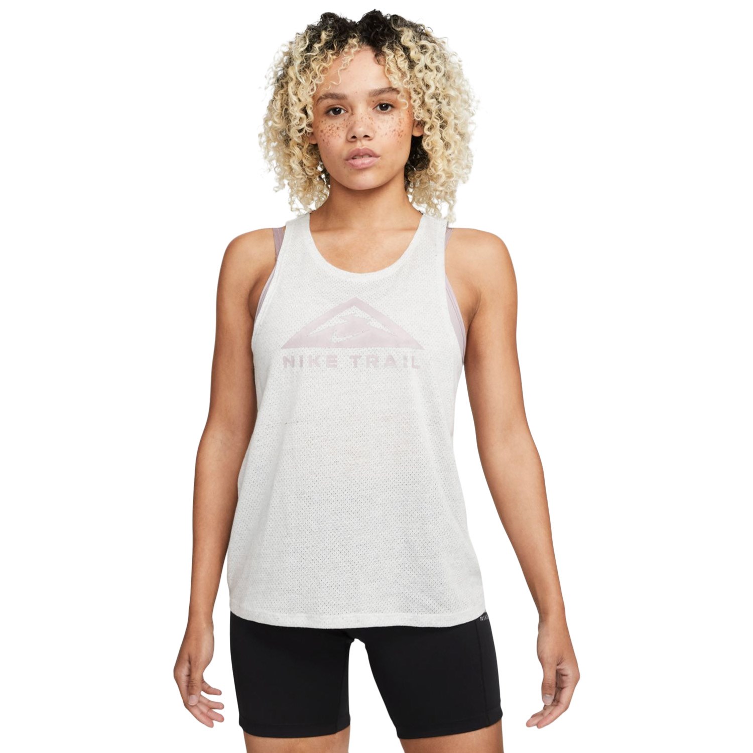 Nike Dri-Fit Womens Trail Running Tank Top - Smoke Grey/Grey Fog ...