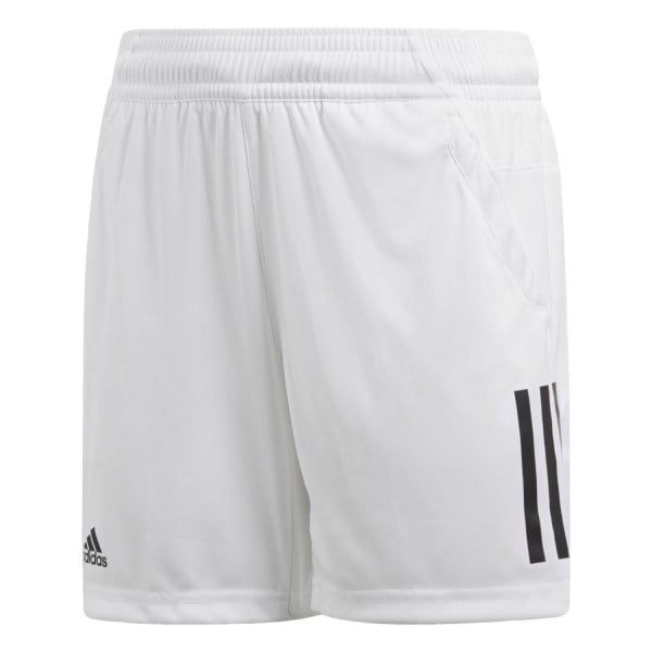 adidas Club 3-Stripes Kids Boys Tennis Shorts - White | RunDNA