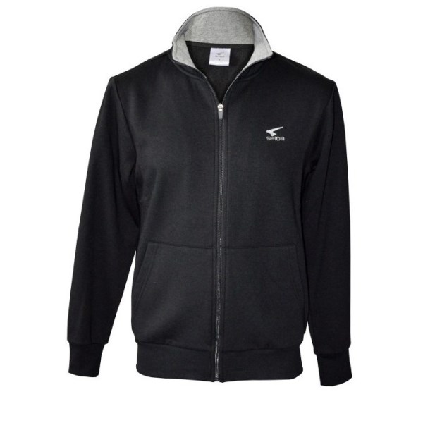 Sfida Zander Fleece Stand Collar Mens Jacket - Black | RunDNA