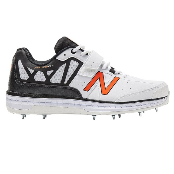New Balance CK10B2 (D) - Mens Cricket Shoes - White/Orange/Black | RunDNA