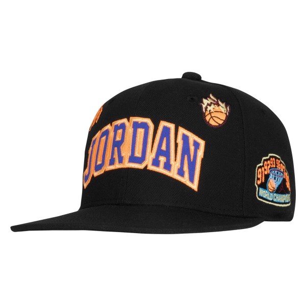 Jordan Patch Pack Kids Cap - Black/Orange | RunDNA