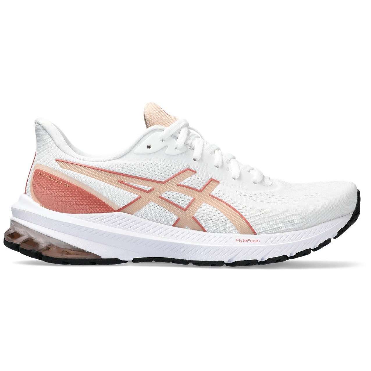 Asics GT-1000 12 - Womens Running Shoes - White/Light Garnet | RunDNA