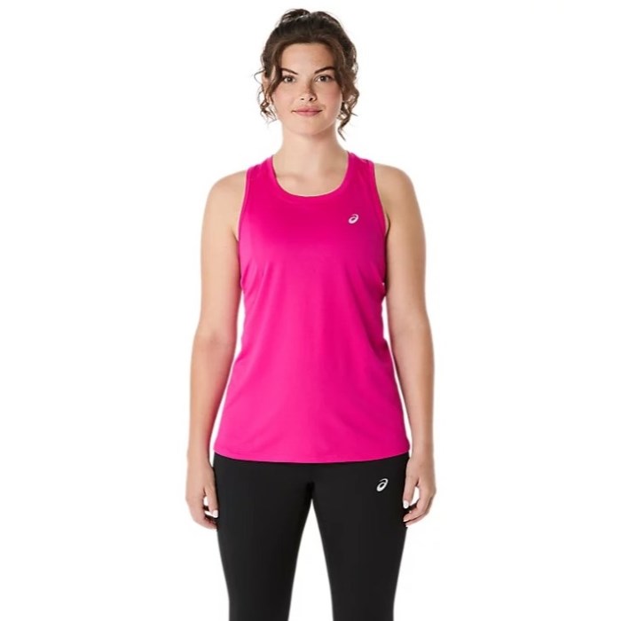 Asics Silver Womens Running Tank Top - Pink Rave | RunDNA