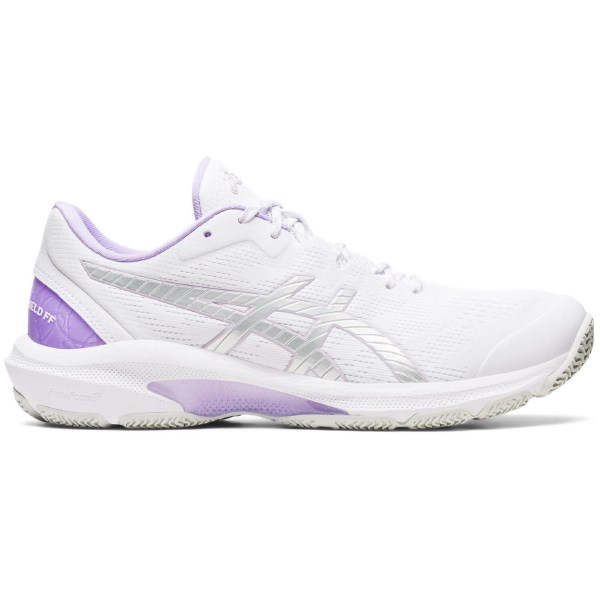 Asics Netburner Shield FF - Womens Netball Shoes - White/Pure Silver ...