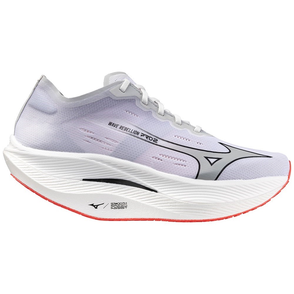 Mizuno Wave Rebellion Pro 2 - Mens Road Racing Shoes - White/Harbor ...