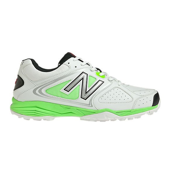 New Balance 4020 Mens Cricket Shoes - White/Green | RunDNA