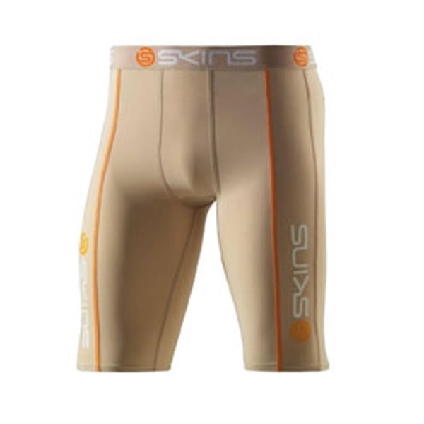 Skins Youth Half Tights - Kids Compression - Beige | RunDNA