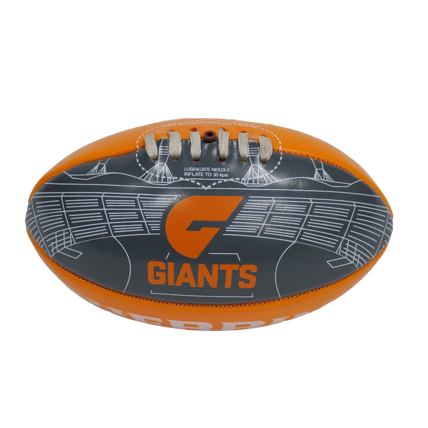 Sherrin GWS Giants AFL Mini Football - Orange/Grey | RunDNA
