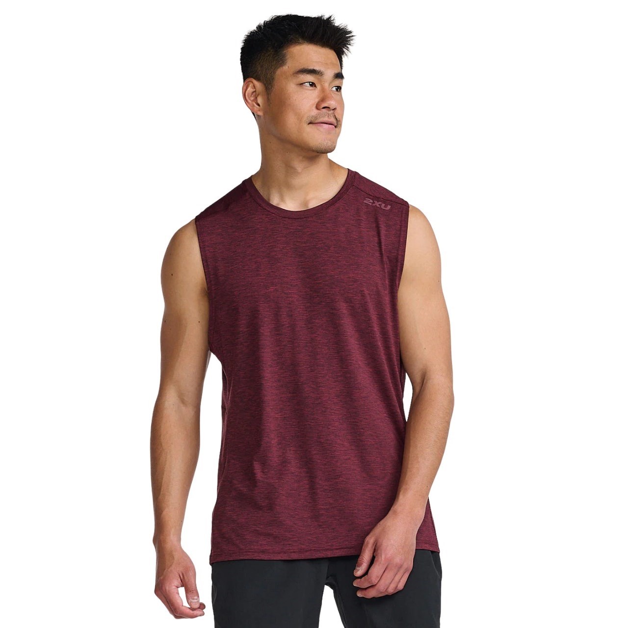 2XU Motion Mens Running Tank Top - Truffle/Truffle | RunDNA