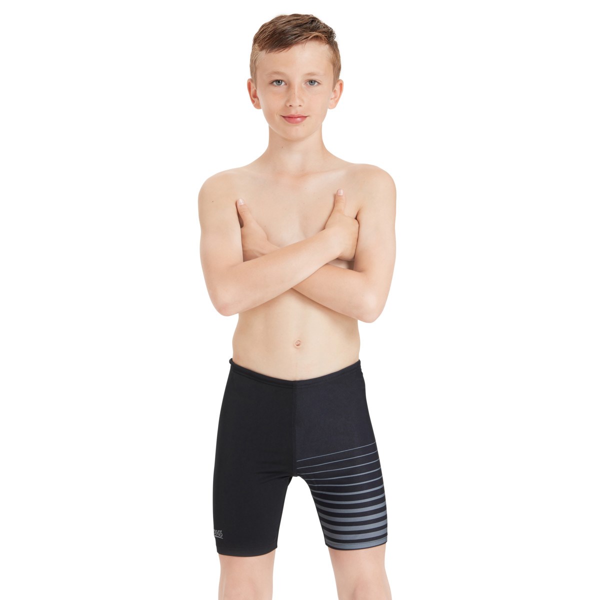 Zoggs Eden Kids Boys Swimming Mid Jammer - Black | RunDNA