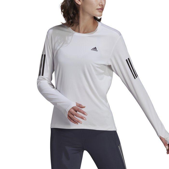 adidas Own The Run Womens Long Sleeve Running Top - White | RunDNA