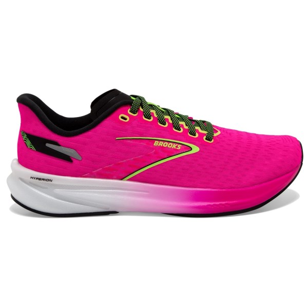 Brooks Hyperion - Womens Running Shoes - Pink Glow/Green/Black | RunDNA