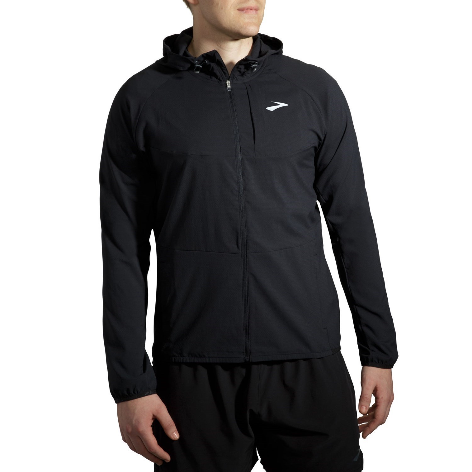 Brooks Canopy Mens Running Rain Jacket - Black | RunDNA
