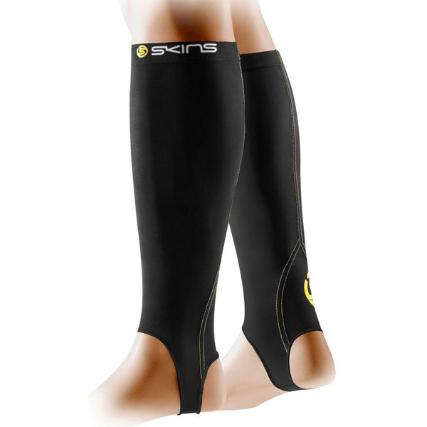 Skins A400 Compression Calf Tights with Stirrup - Black | RunDNA