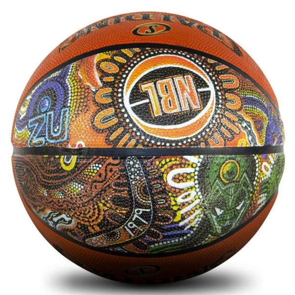Spalding NBL Replica Indigenous Outdoor Basketball - Brown | RunDNA