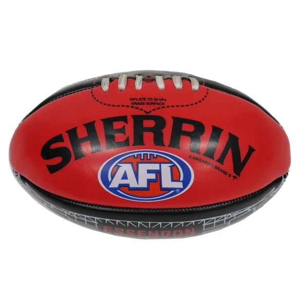 Sherrin Essendon Bombers AFL Mini Football - Red/Black | RunDNA