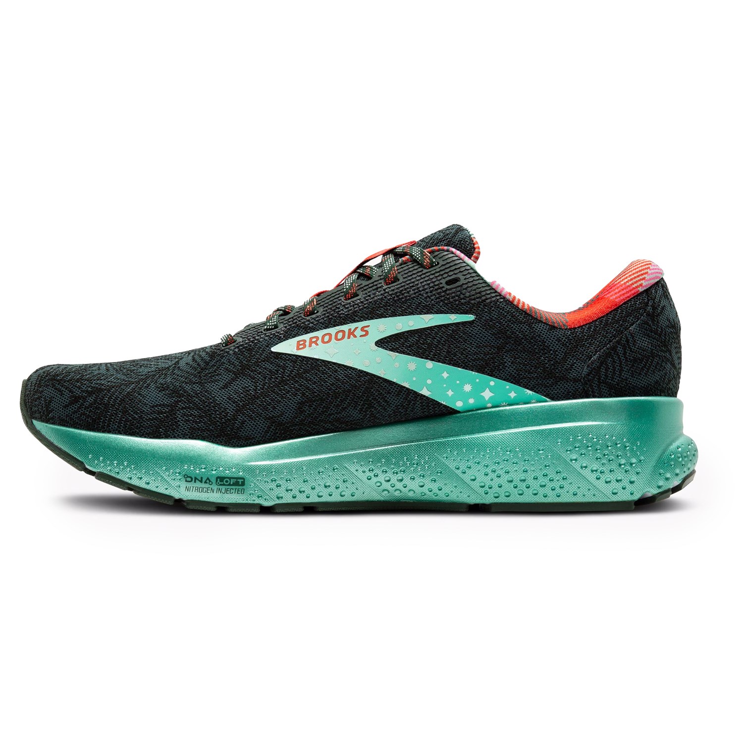 Brooks Ghost 16 Run Merry Edition - Mens Running Shoes - Posy/Sycamore ...