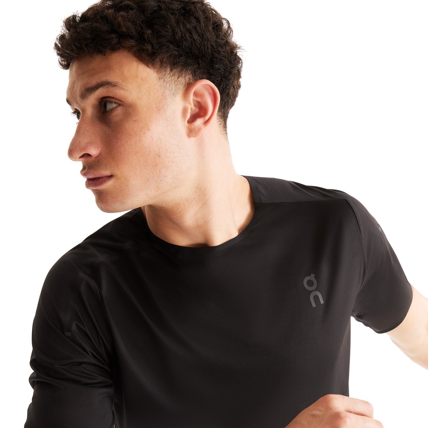 On Running Performance-T Mens Running T-Shirt - Black/Wash | RunDNA