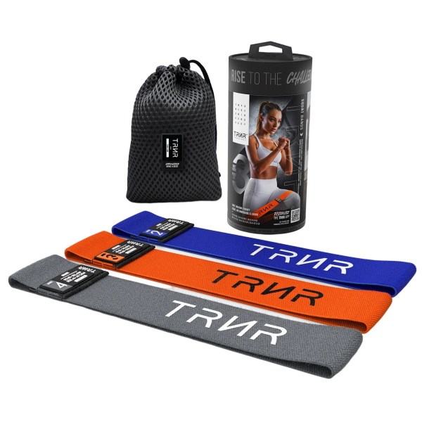 TRNR Woven Loop Squat Resistance Band - 3 Pack - Assorted | RunDNA