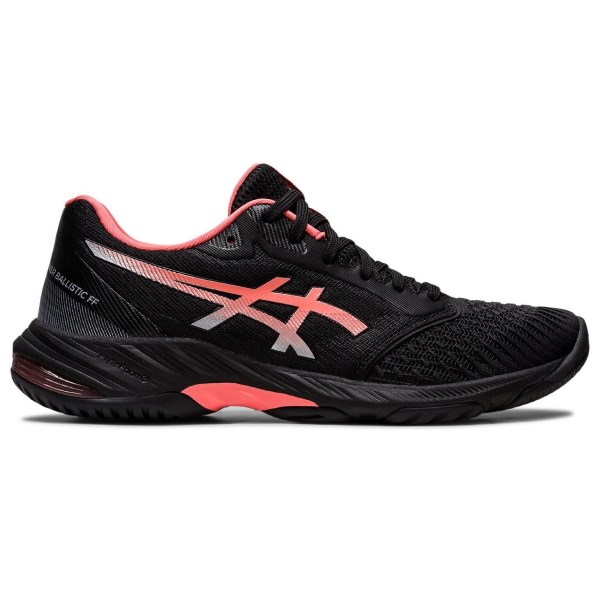 Asics Netburner Ballistic FF 3 - Womens Netball Shoes - Black/Papaya | RunDNA