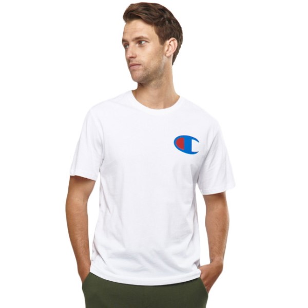 Champion C Logo Mens T-Shirt - White | RunDNA