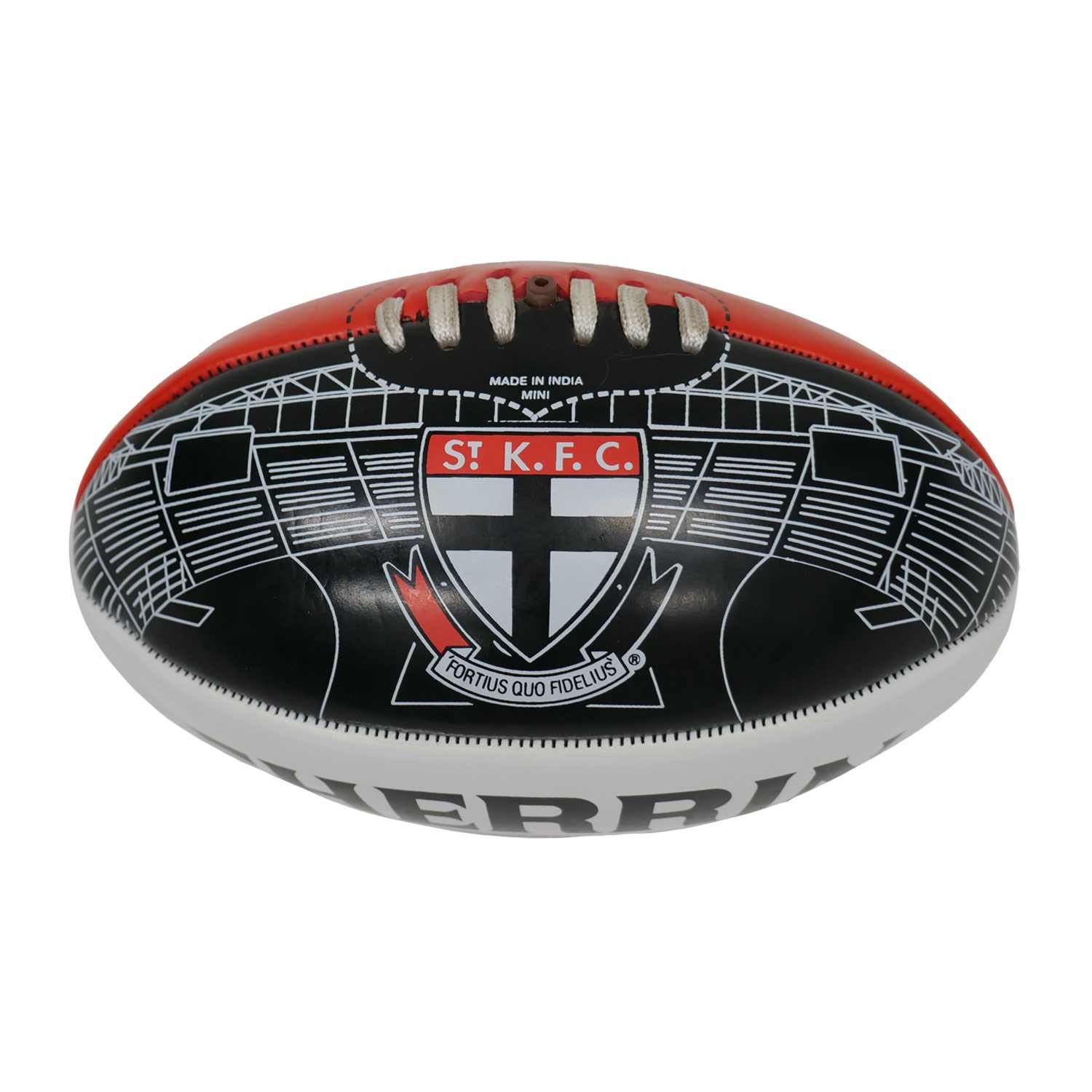 Sherrin Saint Kilda FC AFL Mini Football - Black/Red/White | RunDNA