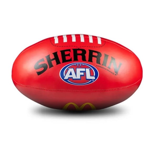 Sherrin AFL Replica Soft Football - Red | RunDNA