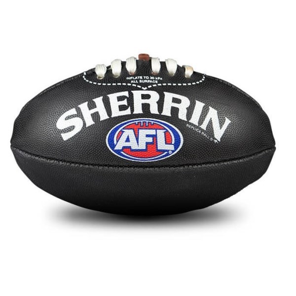 Sherrin All Surface AFL Mini Football - Black | RunDNA