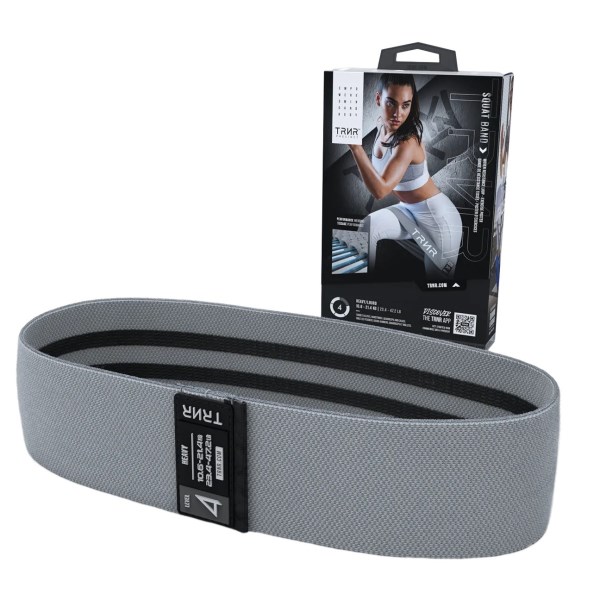 TRNR Woven Loop Heavy Resistance Squat Band - Grey | RunDNA