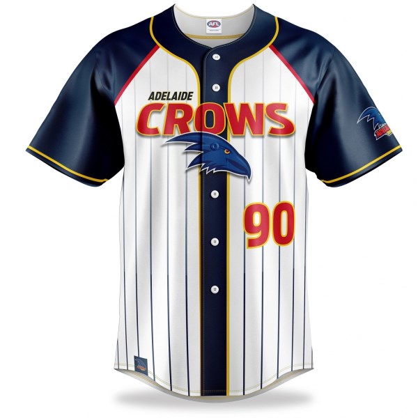 AFL Adelaide Crows Mens Football Jersey - White/Red | RunDNA