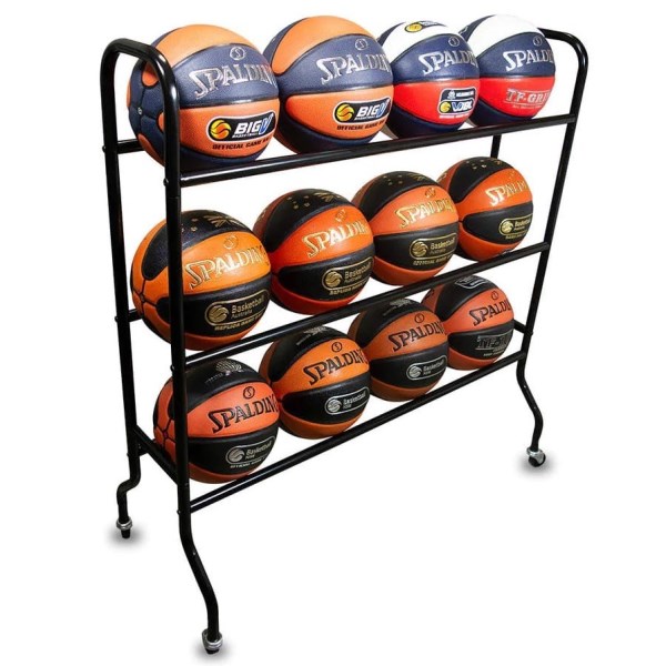 Spalding Basketball Sporting Ball Cart - Black | RunDNA